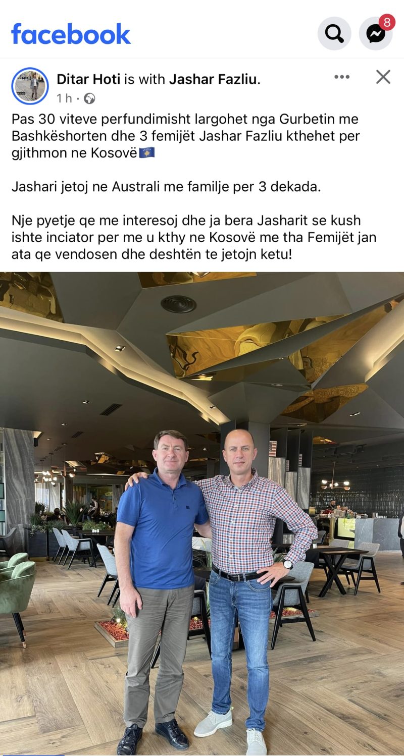 Pas 30 vitesh jetese në gurbet, llapjani bashkë me gruan dhe dy fëmijë ... Pas 30 vitesh jetese në gurbet, llapjani bashkë me gruan dhe dy fëmijë ...